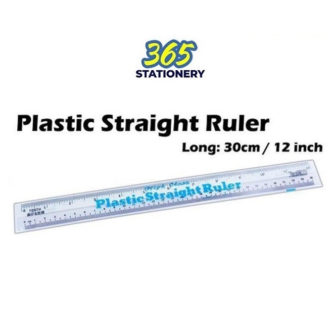30cm Plastic Straight Ruler ( 6pcs/pack ) | Shopee Malaysia