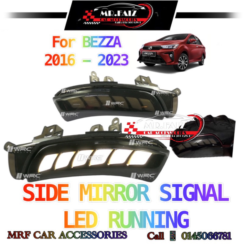 BEZZA SIDE MIRROR LED SIGNAL RUNNING | Shopee Malaysia