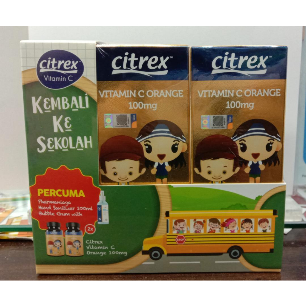 CITREX KIDS VITAMIN C ORANGE 100MG (2 VIT C & 1 FREE HAND SANITIZER ...