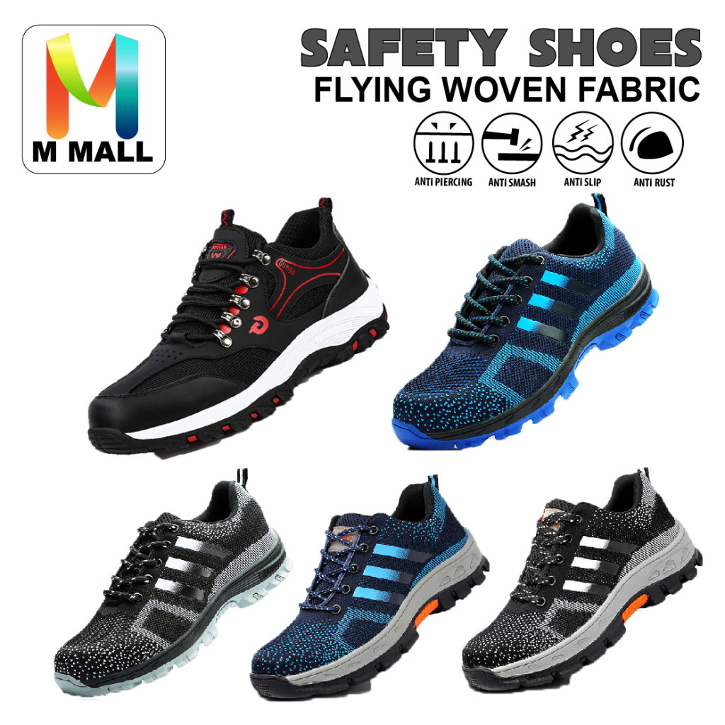 M MALL SAFETY SHOES Low Cut Steel Toe Cap Protection work shoes 512 ...
