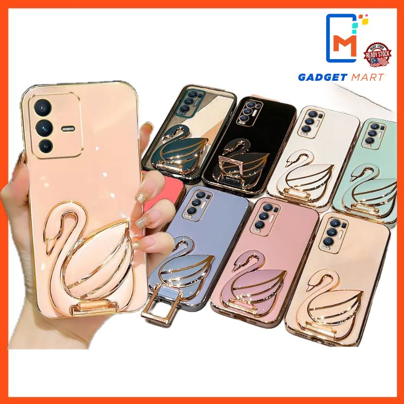 HUAWEI Y9 PRIME 2019 Y9S Y7A casing case cover with swan phone holder ...