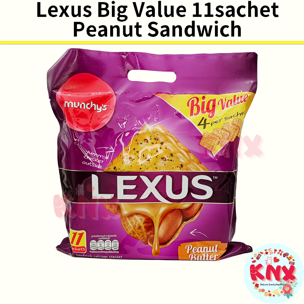 (Big Value Pack) Munchy Lexus Biscuit Sandwich Calcium Cracker Big ...