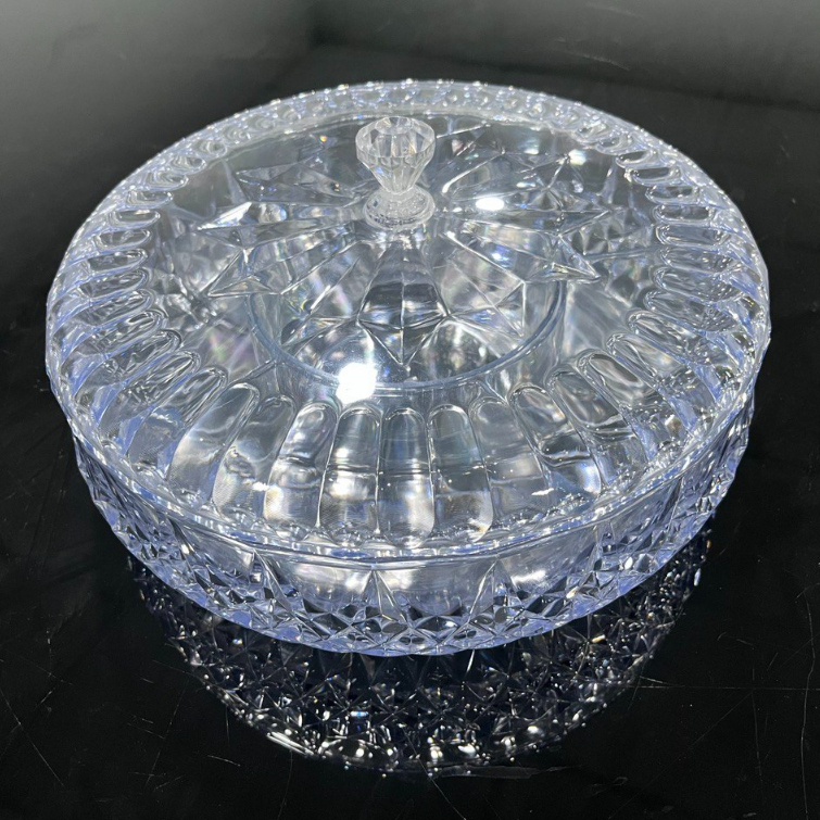 Crystal Bowl with 6 Compartments PS800/6 / Air Tight Party Serving Dome ...