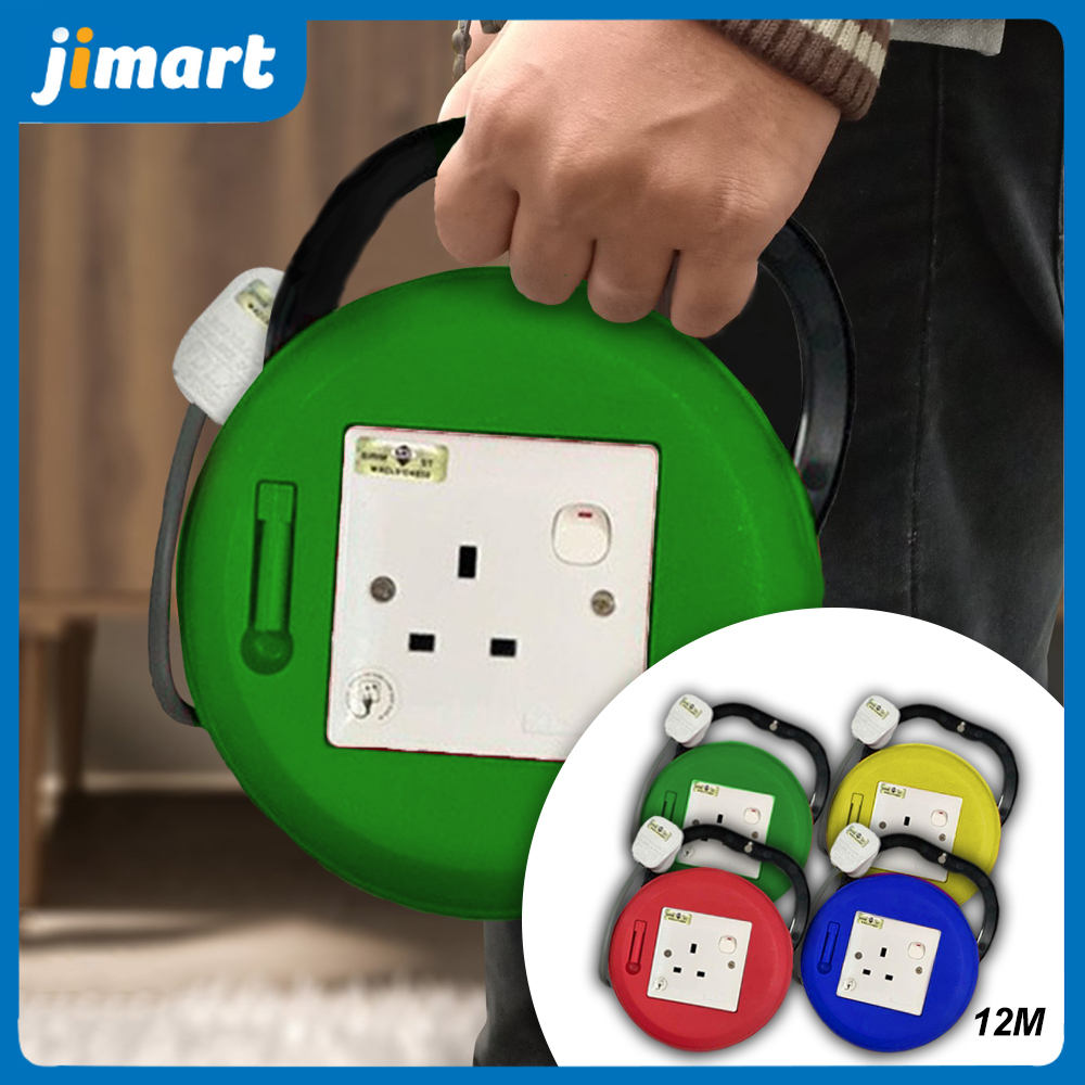 Jimart Extension Socket 5 Yard 5 Meter Cable Round Box SIRIM APPROVED ...