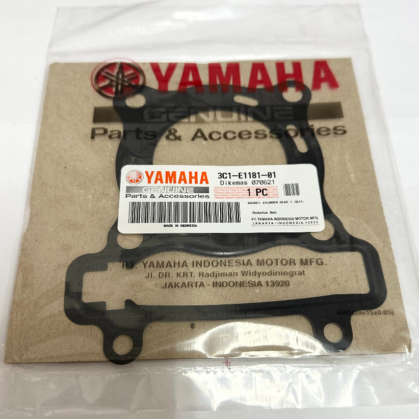 YAMAHA FZ150 Y15 Y15ZR EXCITER150 HEAD GASKET STANDARD 100% ORIGINAL 3C1-E1181-01 | Shopee Malaysia