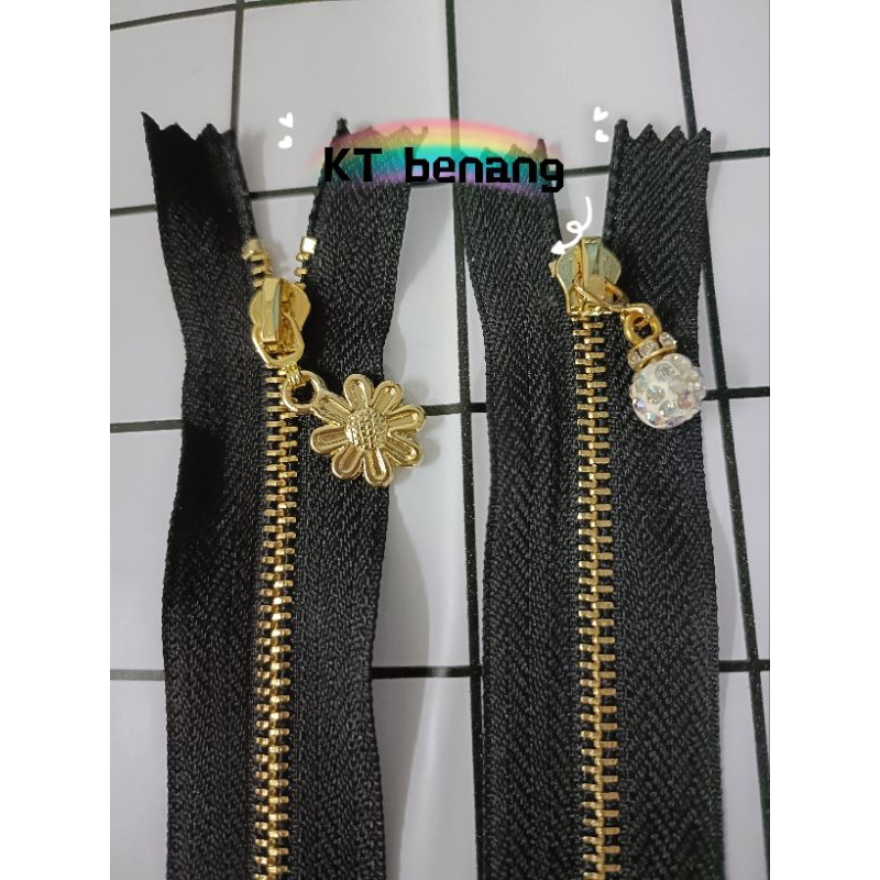 ZIP Jubah ZIP Cantik Zip Fancy Zipper Metal(5"-10")Black Zipper ...