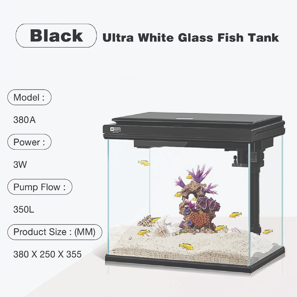 Nepall Small Landscape Sky CIty Mini Aquarium Set Ultra White Glass ...