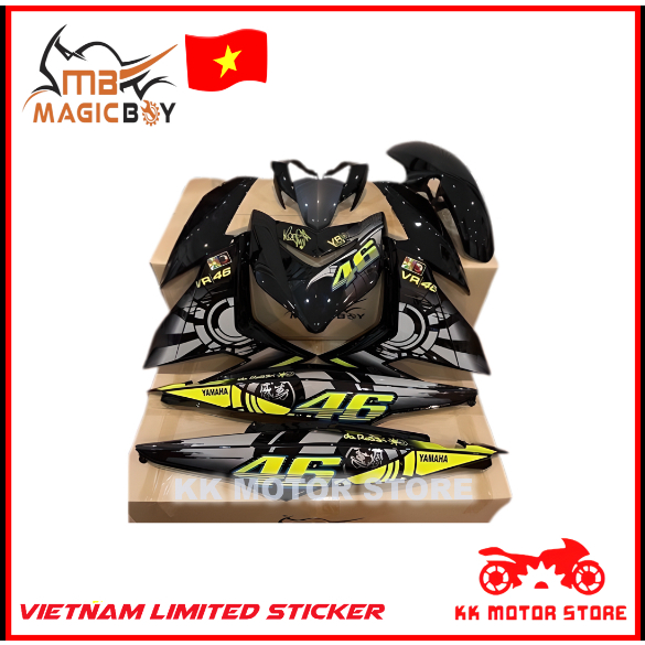 (100% ORIGINAL !!!) MAGIC BOY COVER SET CUSTOM Y15ZR V2 VR 46 ROSSI ...
