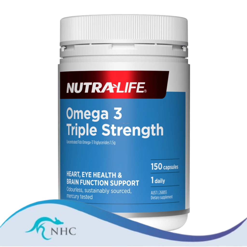 Nutra-Life Omega 3 Triple Strength Odourless 150 Capsules Exp 30/09 ...