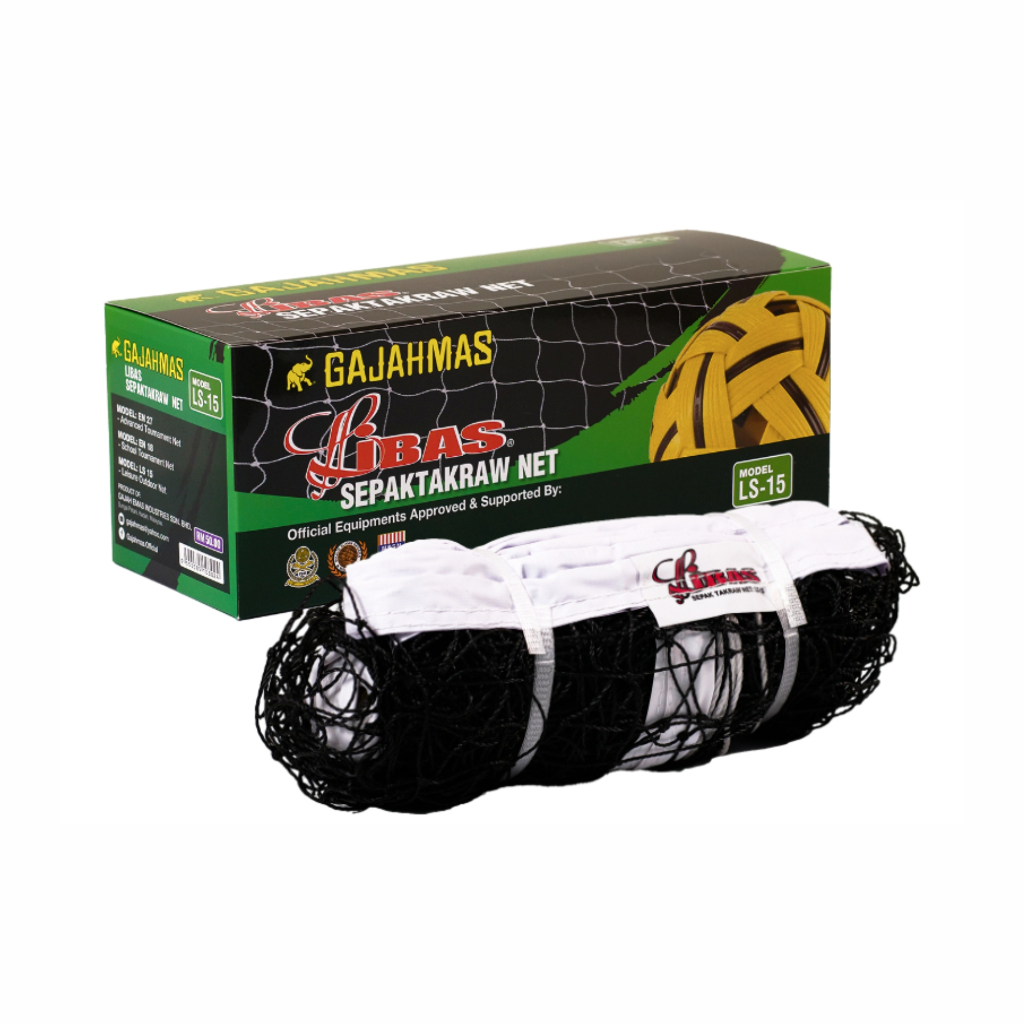 GAJAHMAS LS-15 / LS15 Libas Sepak Takraw Net / Jaring Sepak Takraw ...