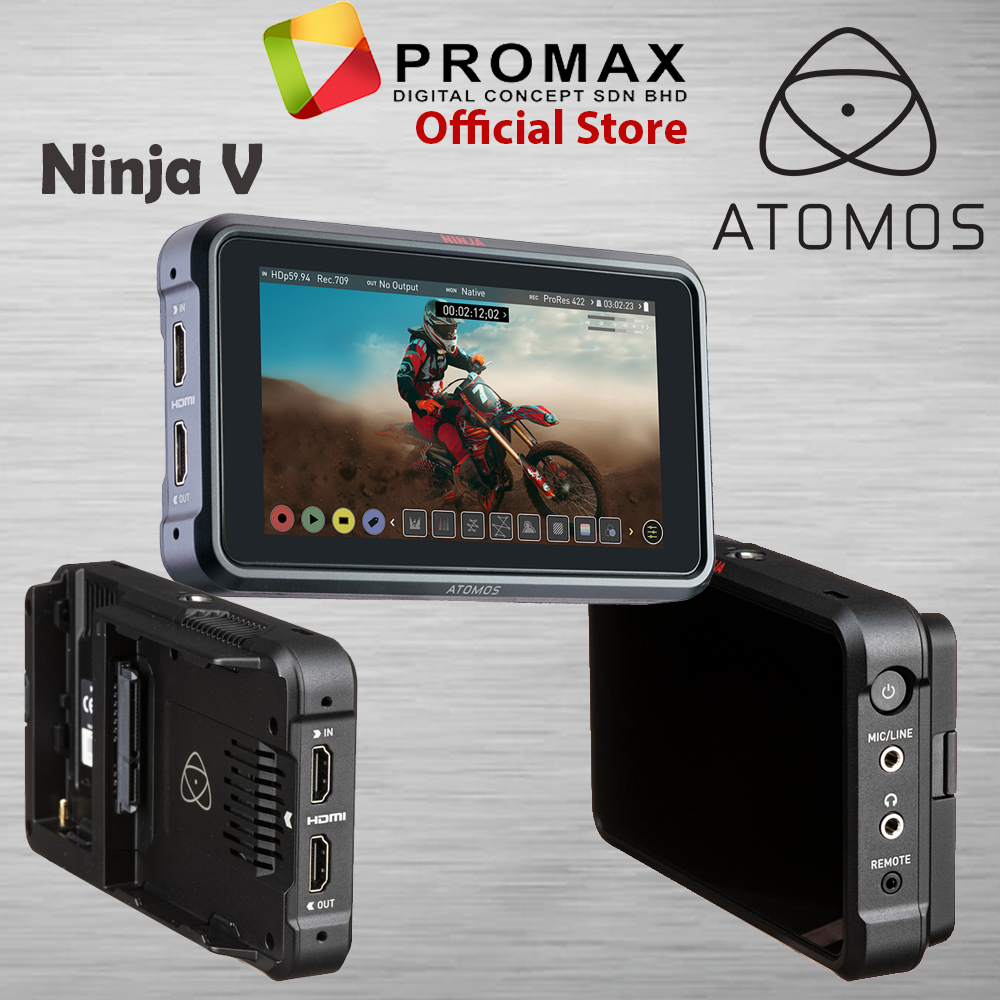 READY STOCK!! Atomos Ninja V 5" / Ninja v+ Ninja cast 4K / 8K Recording Monitor Atomos AtomX ...