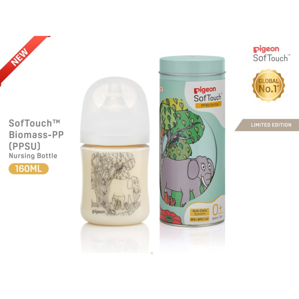 ORIGINAL Pigeon PPSU T-Ester PP Glass SofTouch Wide Neck Baby Bottle Feeding Nursing 160ml 240ml ...