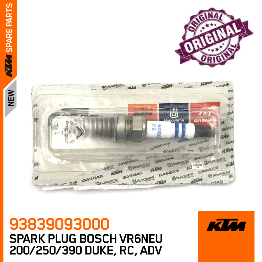 93839093000 KTM SPARK PLUG BOSCH VR6NEU M12x1.25 200 250 390 Duke RC ...
