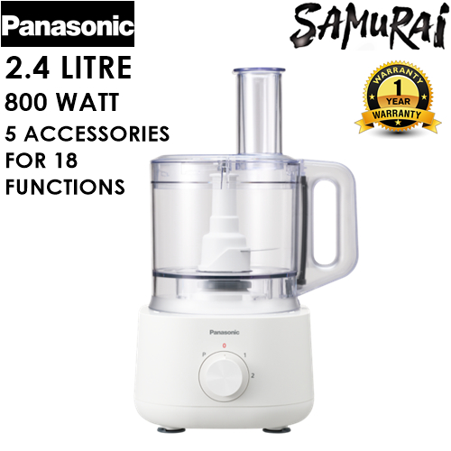 PANASONIC FOOD PROCESSOR WITH 5 ACCESSORIES FOR 18 FUNCTIONS MKF310WSK ...