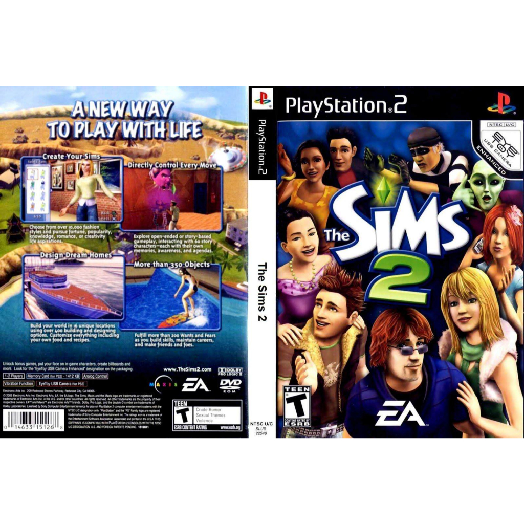 PS2 Game The Sims 2 (GOLD DISC) | Shopee Malaysia