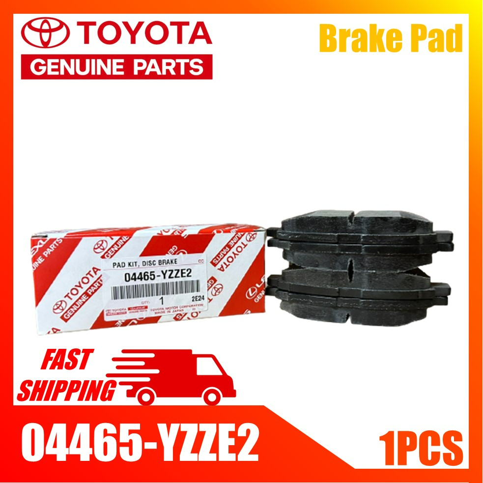 Genuine Toyota Front Brake Pad 04465-YZZE2 – MR2 / Vios / NCP42 / Altis ...