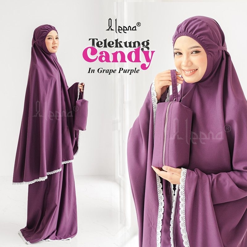 Telekung Aleena Candy Original Ready Stock Telekung Travel Mini Pouch ...