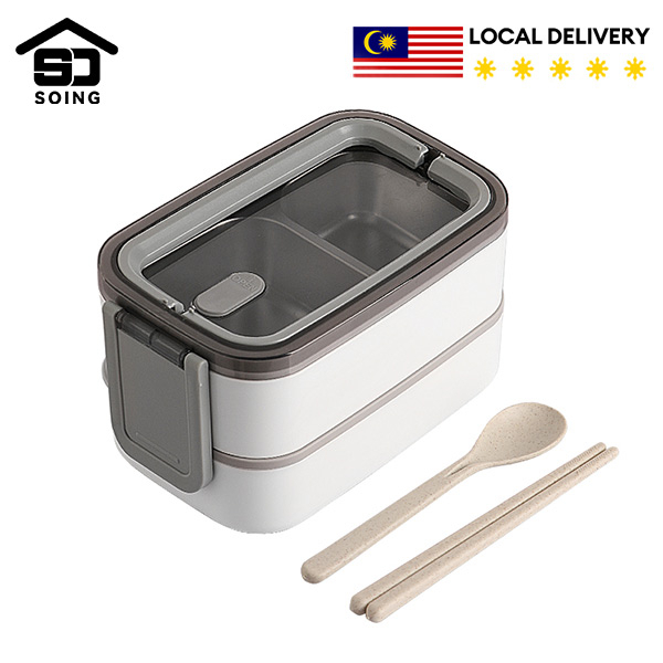 SOING Lunch Box 304 Stainless Steel Fresh-Keeping Box with Sealed Lid ...