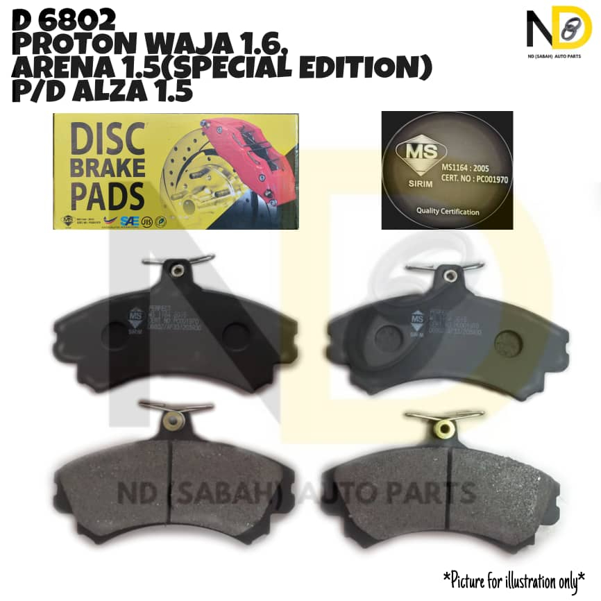 PROTON WAJA 1.6 / ARENA 1.5 / PERODUA ALZA 1.5 / VOLVO S40 D6802 FRONT ...