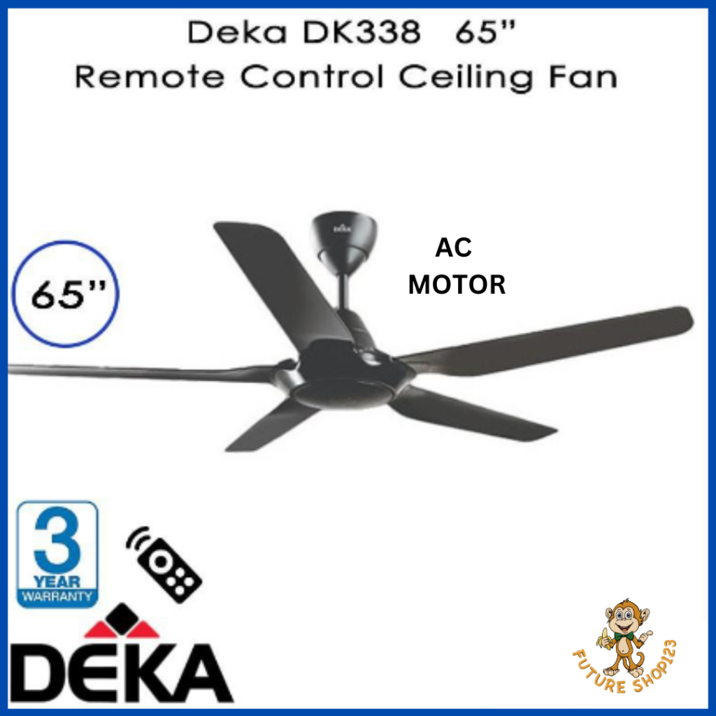 DEKA VR5 REMOTE CEILING FAN/STRONG WIND AC MOTOR/DEKA XR10 CEILING FAN ...