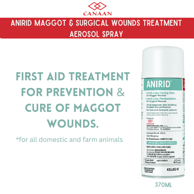 CANAAN Anirid Maggot & Surgical Wounds Treatment Aerosol Spray For ...