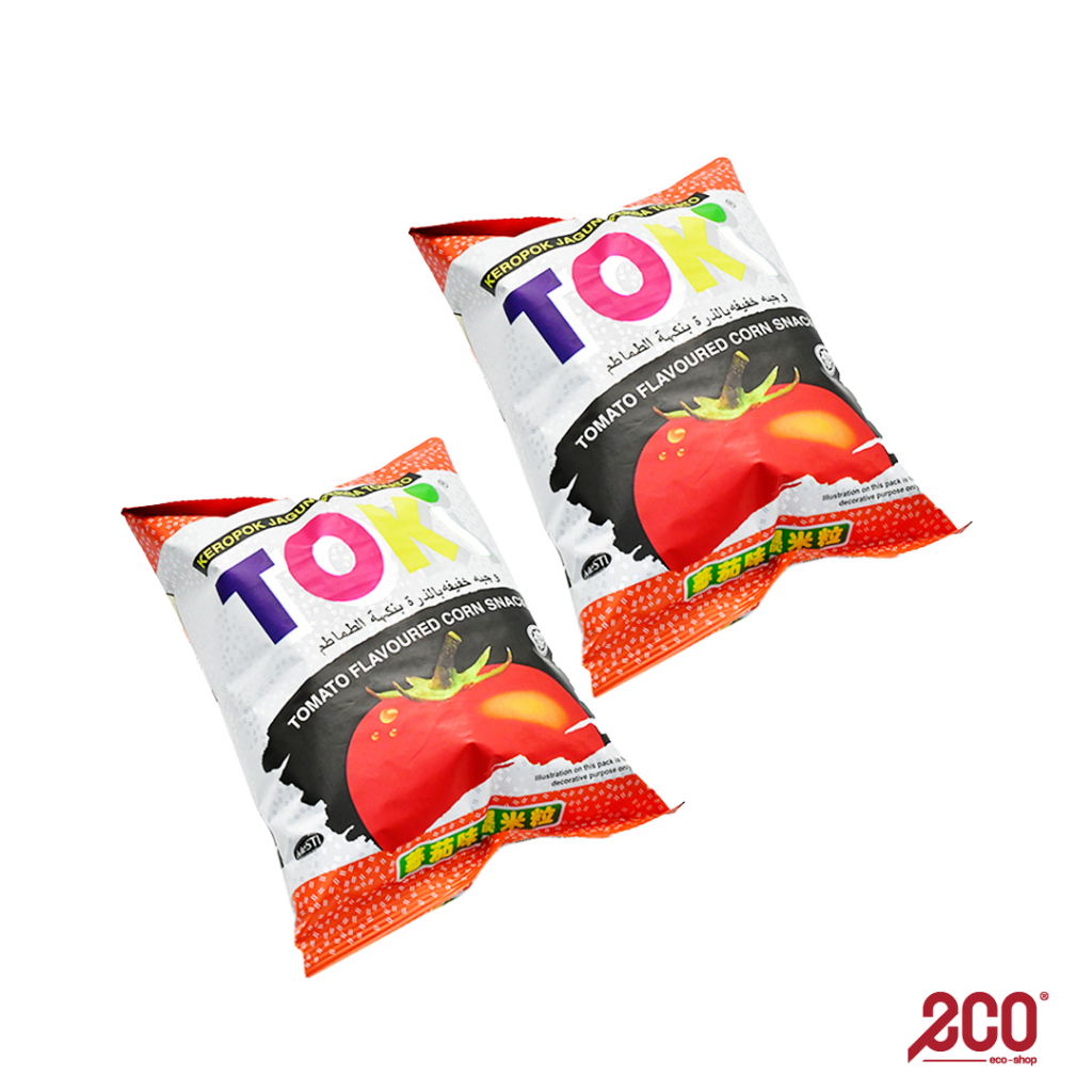 Toki Tomato Flavoured Corn Snacks (Keropok Jagung Perisa Tomato) 2S x ...