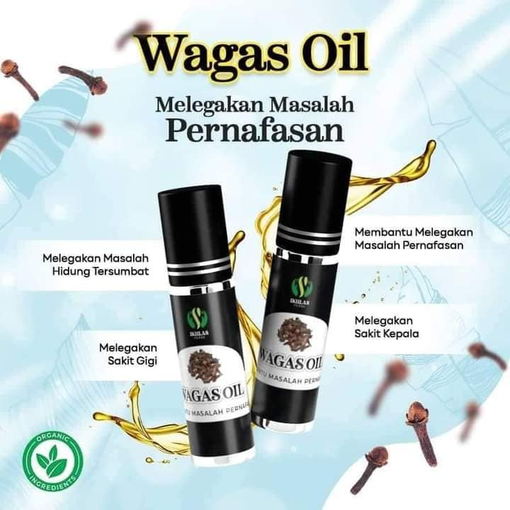 WAGAS OIL | MINYAK AROMA TERAPI CENGKIH | MINYAK CENGKIH | IKHLAS HERBS | BATUK | KAHAK ...