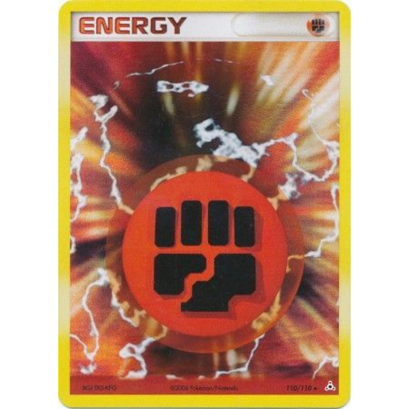 Pokémon Tcg : Fighting Energy - 110/110 Holo Rare | Shopee Malaysia