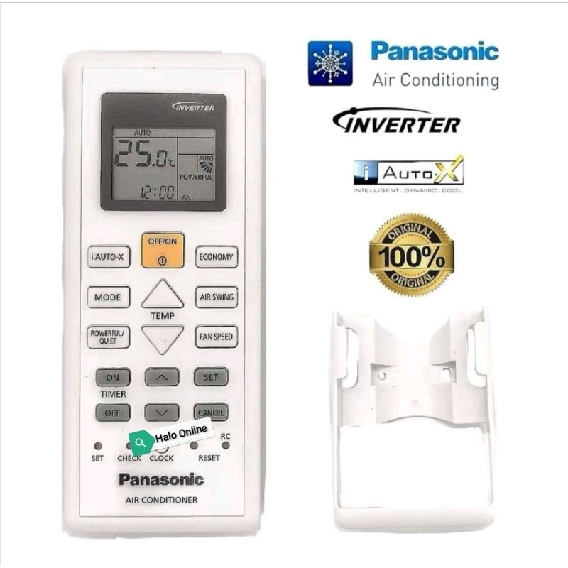 Original Panasonic i AUTO-X Air Conditioner remote control (INVERTER ...