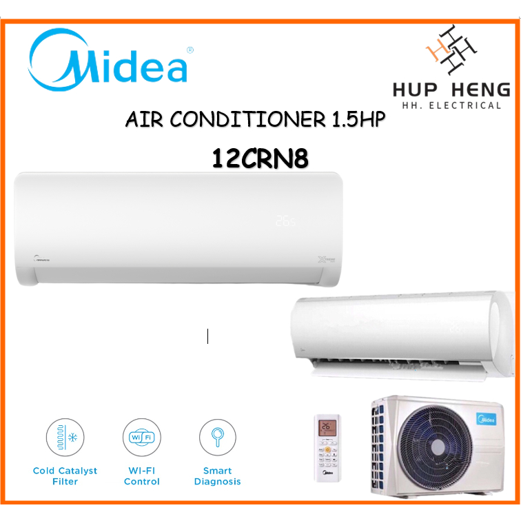 Midea Xtreme Dura R32 Non-Inverter Air Conditioner (MSXD-12CRN8) 1.5HP | Shopee Malaysia