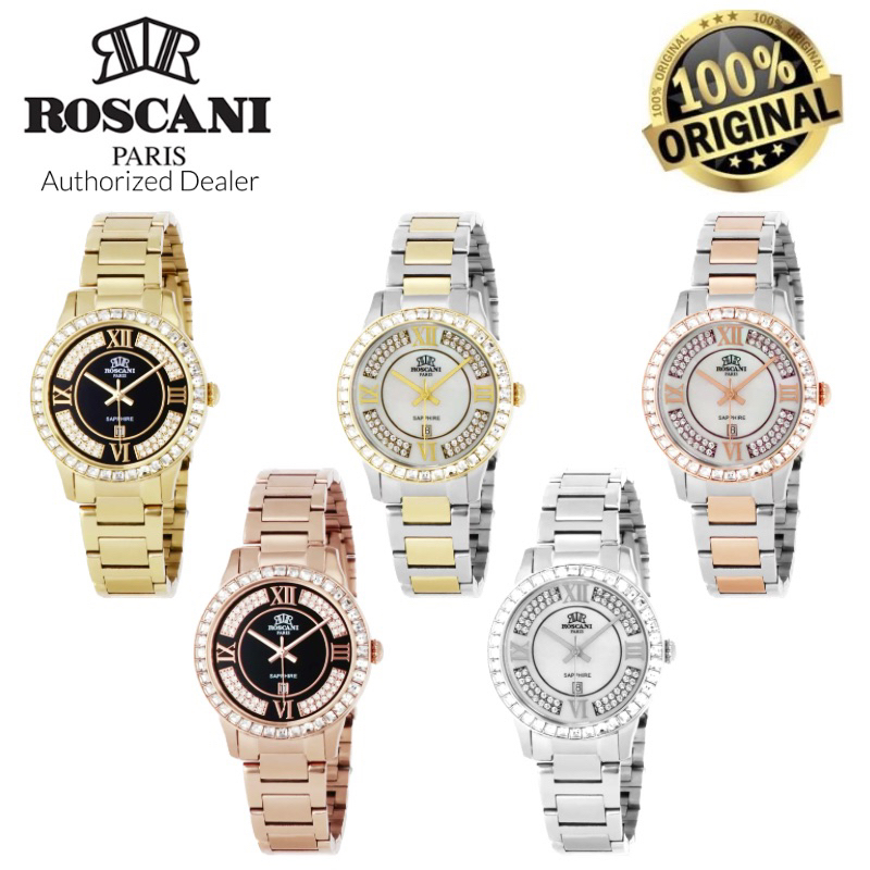 (Official Warranty) Roscani Riley Stainless Steel Women Watch E405N3 ...