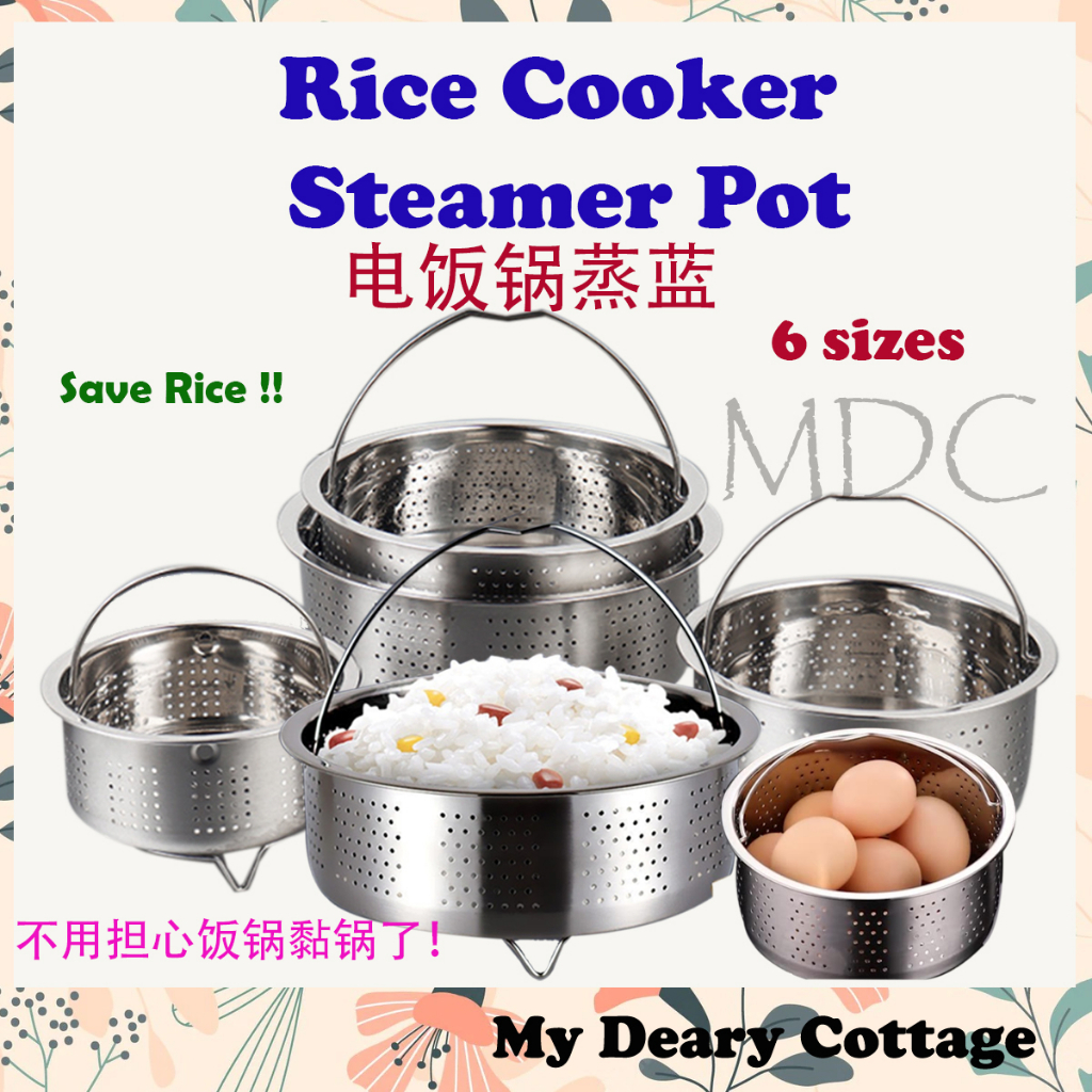 Rice Cooker Steamer Basket Steam Rack Stainless Steel Kitchen Strainer ...