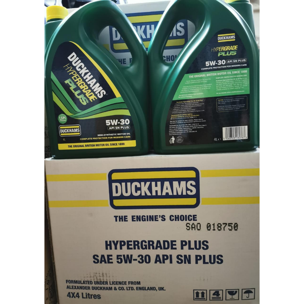 WH(KL) 100% ORIGINAL DUCKHAMS Engine/Motor Oil, HYPERGRADE PLUS 5W-30 ...