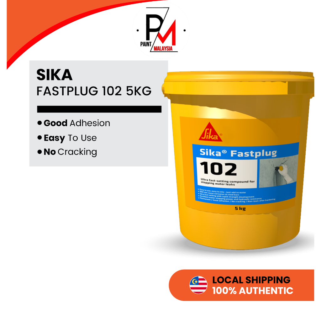 SIKA Fastplug 102 5KG Compound Cement For Stopping Water Leaks Joint ...