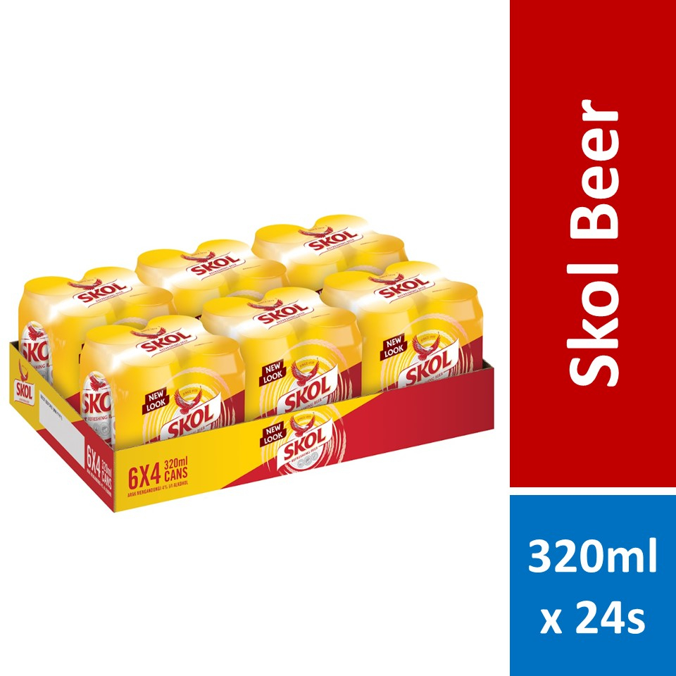 Skol Beer Can 320ml x 24s | Shopee Malaysia