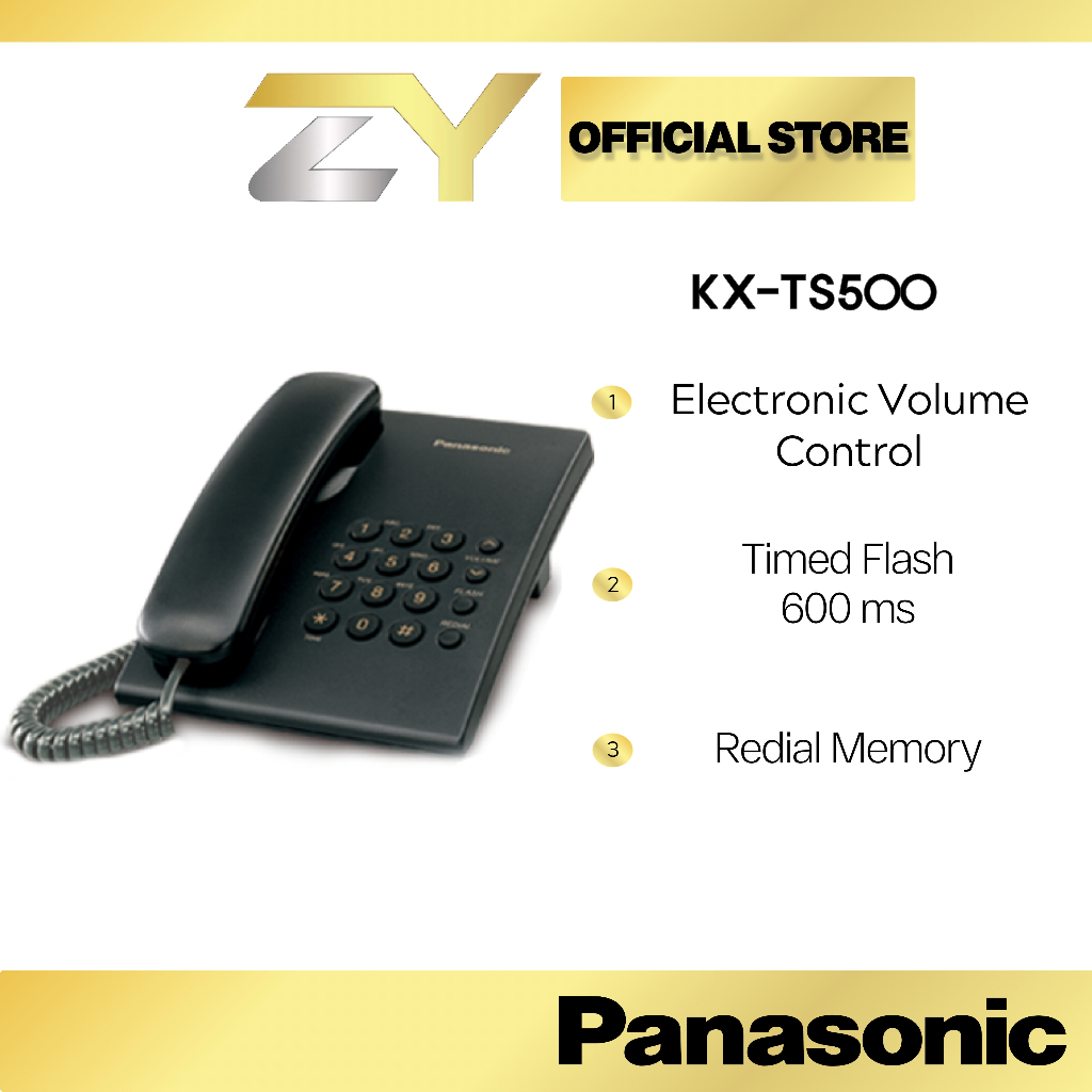 PANASONIC SINGLE LINE TELEPHONE - KX-TS500 | Shopee Malaysia