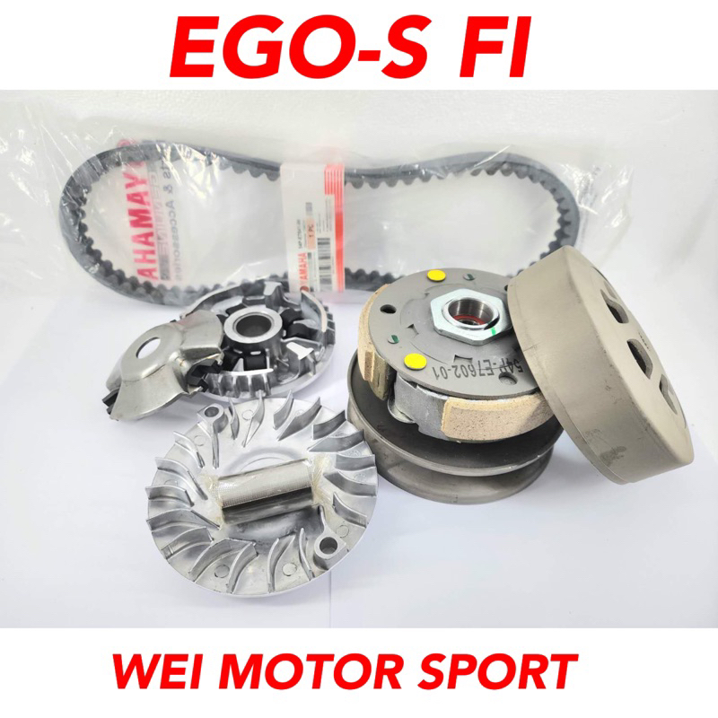 YAMAHA EGOS FI PULLY SET FRONT AND REAR WITH TIMING BELT INDONESIA ...