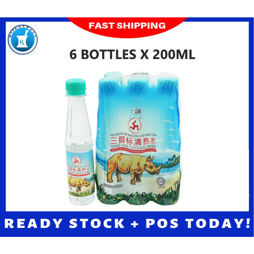 3 LEGS COOLING WATER 200ML X 6 | Shopee Malaysia
