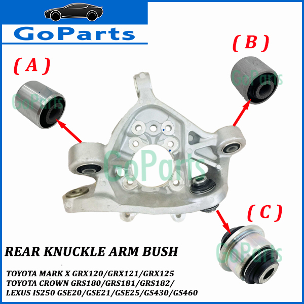 [1pc] Rear Knuckle Arm Bush Toyota Mark X Grx120 Lexus Is250 Gse20 ...