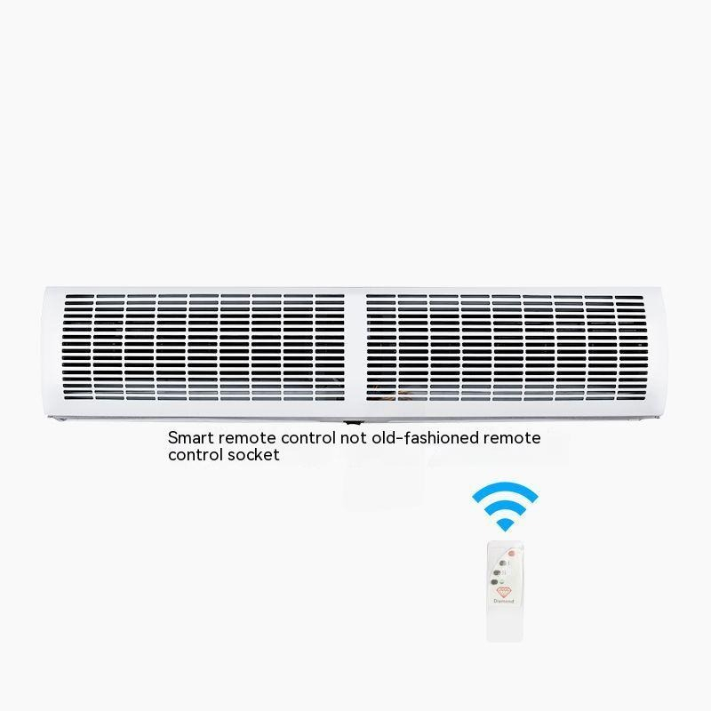 Air curtain fan remote control commercial door damper fan strong wind ...