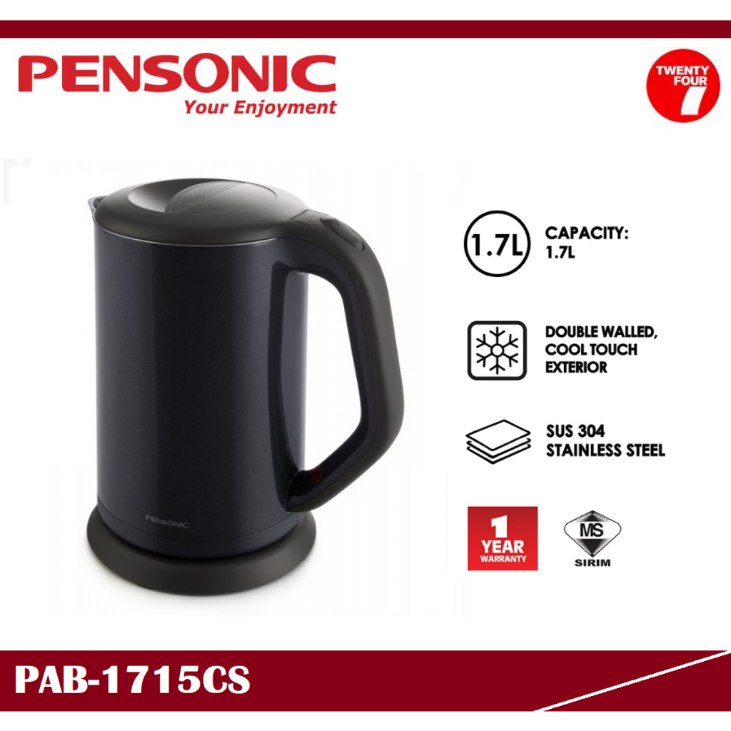 PENSONIC Electric Cool Touch Jug Kettle (1.7L) | PAB-1715CS | Shopee ...