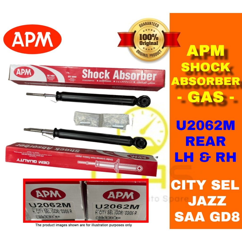 ( 100% ORIGINAL APM ) HONDA CITY SEL JAZZ SAA GD8 2002-2009 GAS SHOCK ...