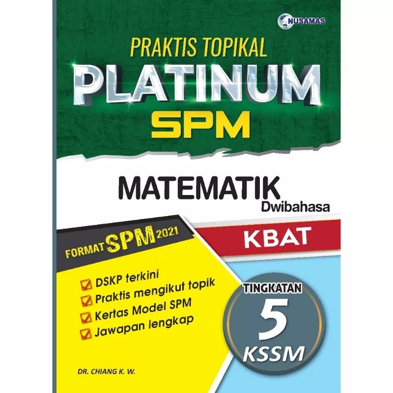 [2023]Buku Latihan Praktis Topikal Platinum SPM Matematik Dwibahasa Tingkatan 5 KSSM | Shopee ...