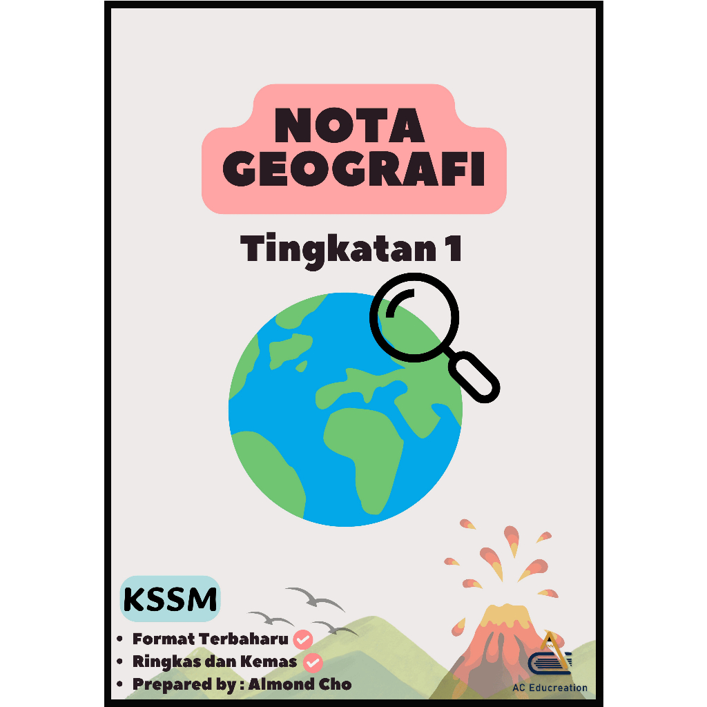 GEOGRAFI TINGKATAN 1 - 3 KSSM NOTA LENGKAP [Malay Version] #NOTA RINGKAS #MUDAH DIFAHAMI #UASA ...