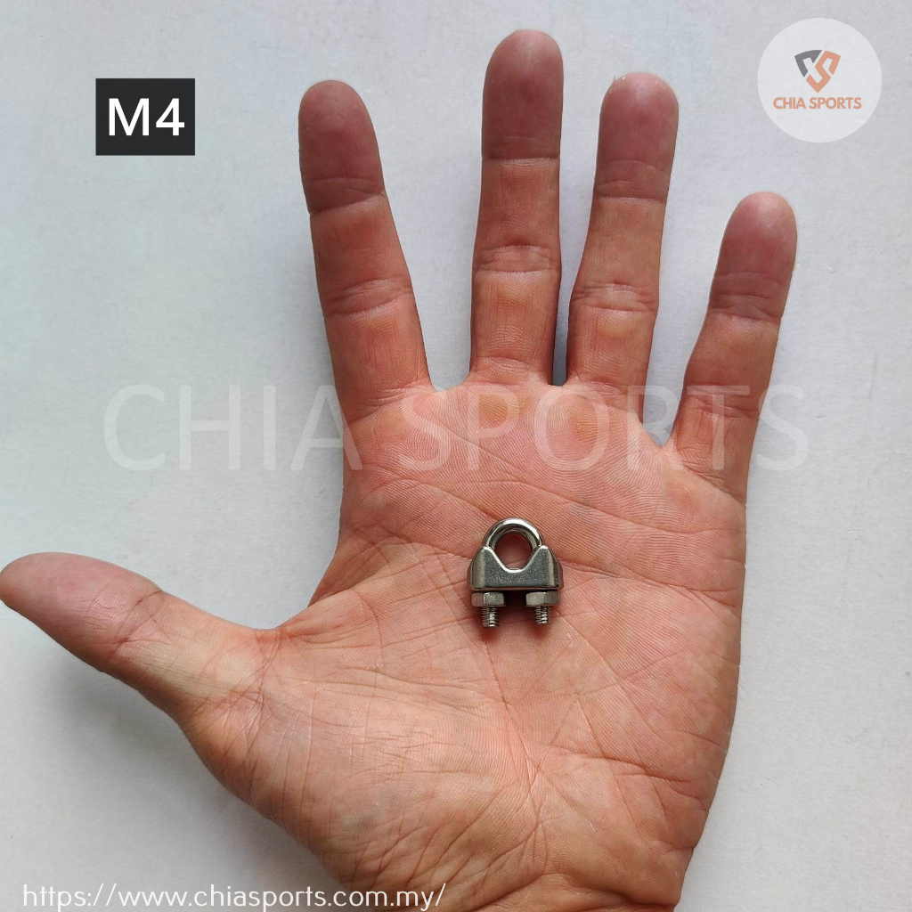 304 Stainless Steel Wire Rope Clip Clamp U-Shape Bolt Saddle Cable ...