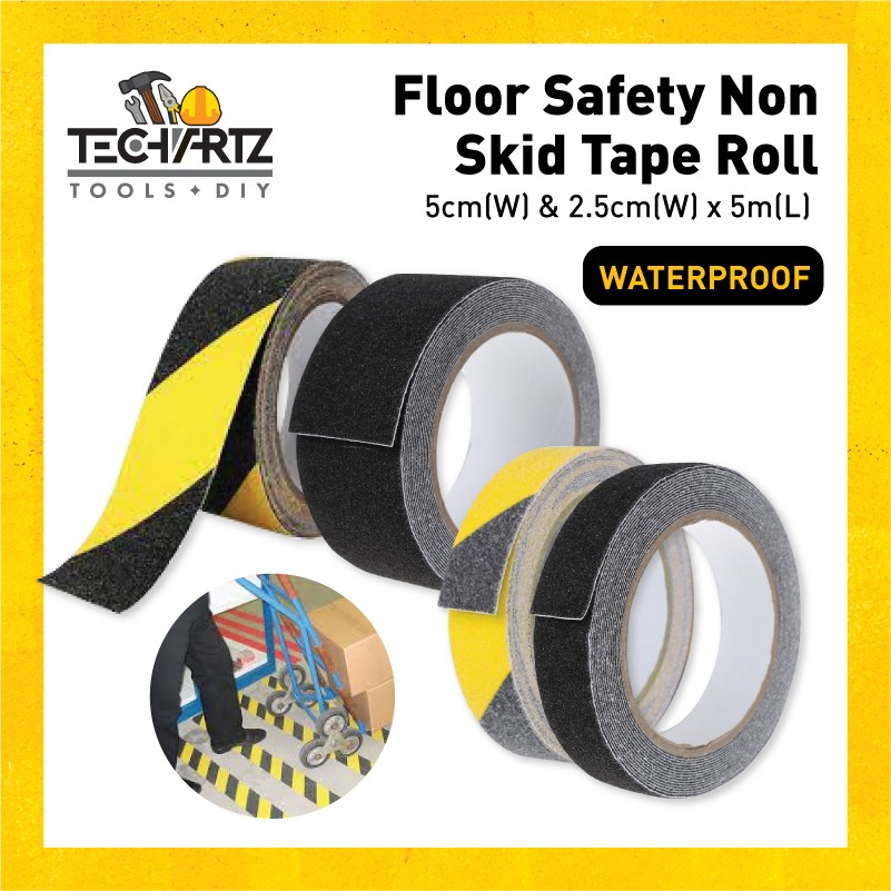 [TECHART] 5cm x 5m Floor Safety Non Skid Tape Roll Anti Slip Tape ...