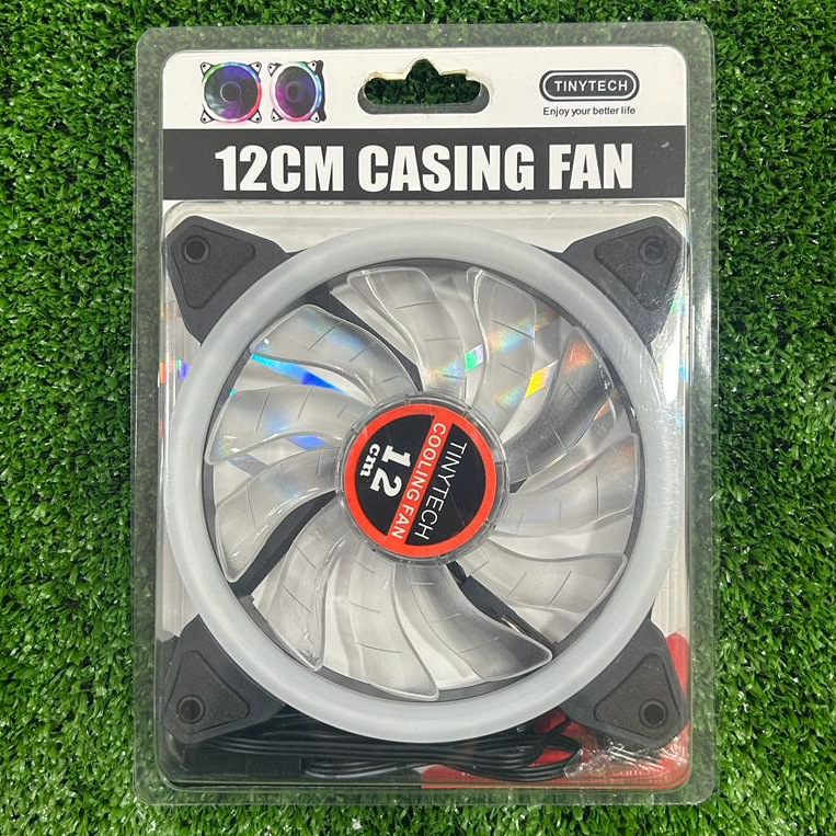 12CM CASING FAN WITH LED CIRCUIT LIGHT DC 12V TINYTECH(FAN-12CM/01L ...