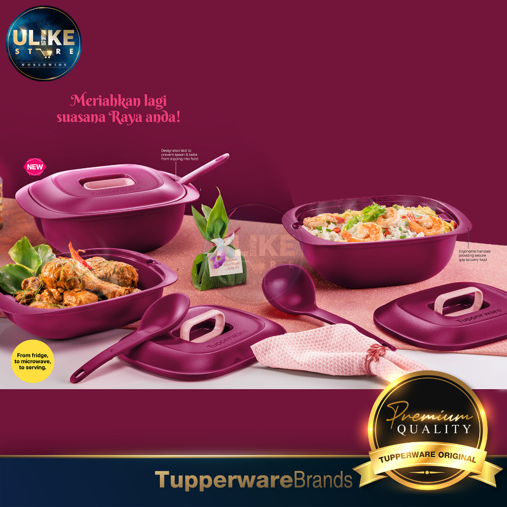 TUPPERWARE Raya Set 2023 Tupperware Gourmet Server Set Tupperware Set ...