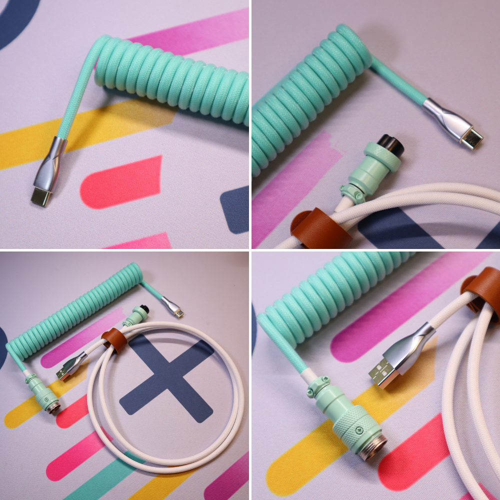 [Ready Stock] Custom Made Coiled Keyboard Cable USB-C to USB-A Premium ...