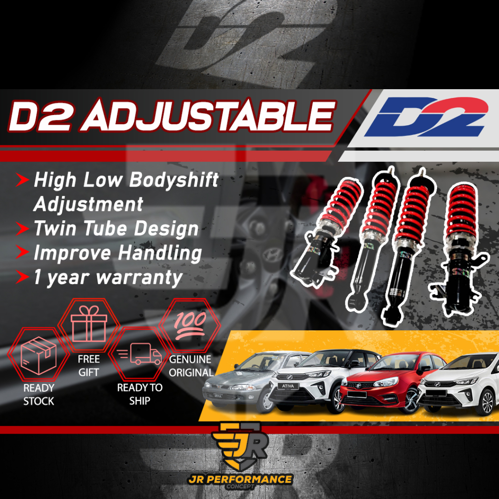 D2 Hi Low High Low Body Shift Adjustable Absorber Axia Bezza Aruz Ativa ...